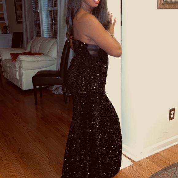 Dresses | Beautiful Black Sequin Ball Gown Dress | Poshmark